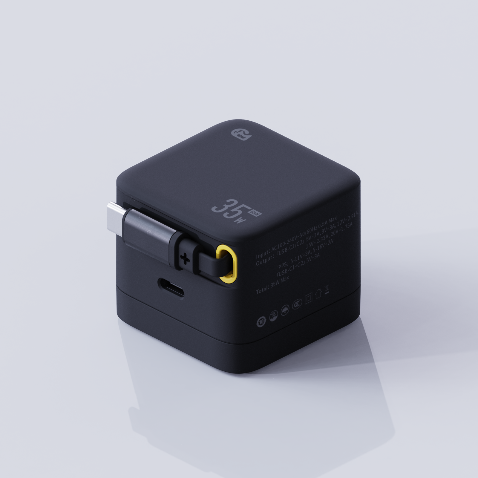 35w Gan Portable Expansion Cable Type C Multi Functional Desktop Office ...