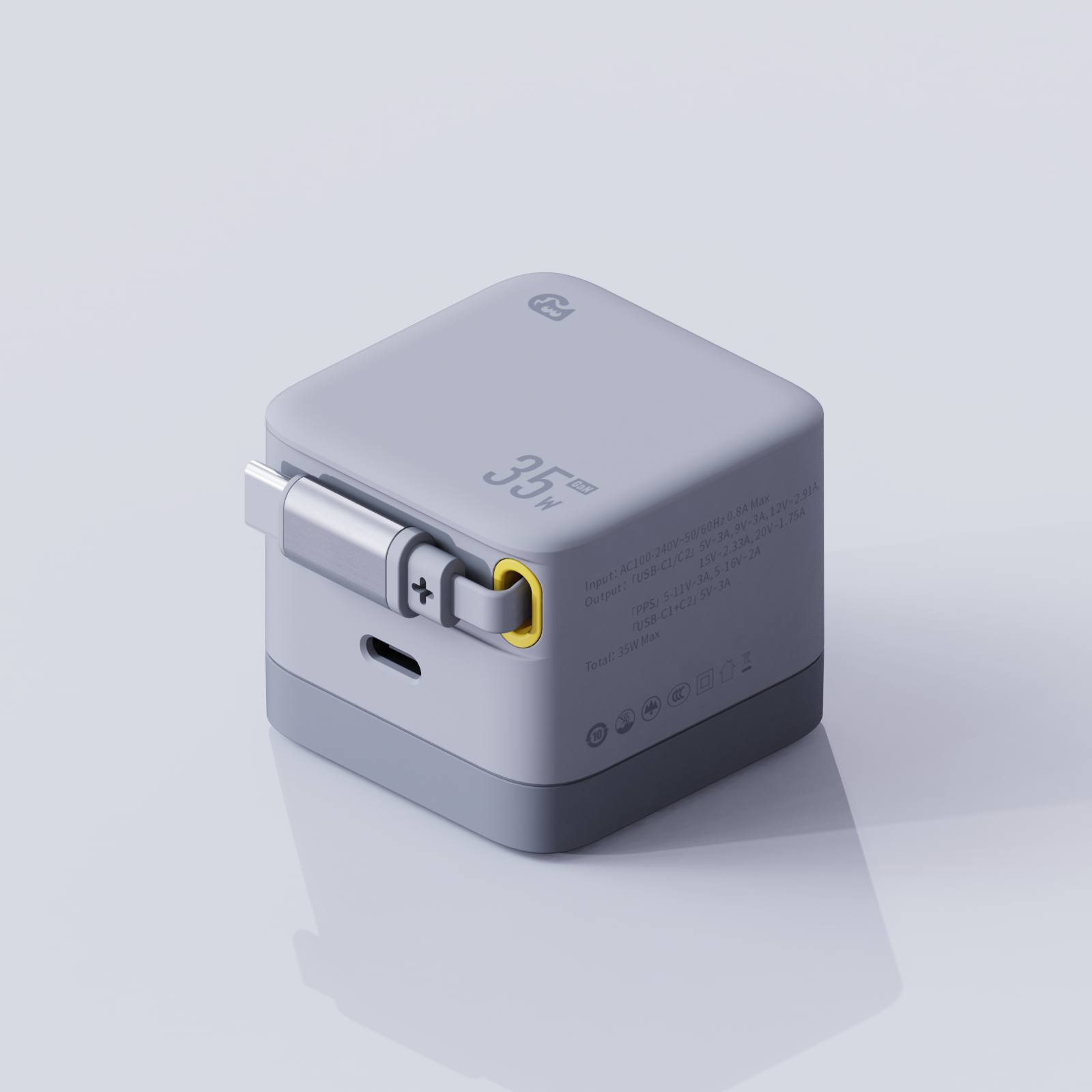 35w Gan Portable Expansion Cable Type C Multi Functional Desktop Office ...