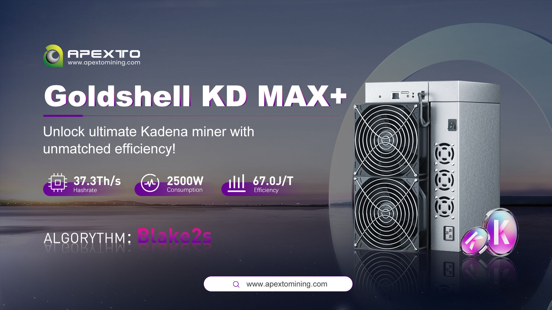 Buy China Wholesale Mining Hardware Goldshell Kd Max+ 37.3t 2500w ...