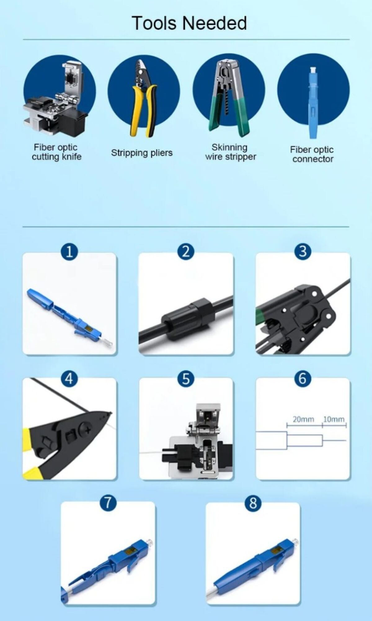 Ftth Sc/upc Apc Network Compatible Connector T Tap Fiber Optic Fast ...