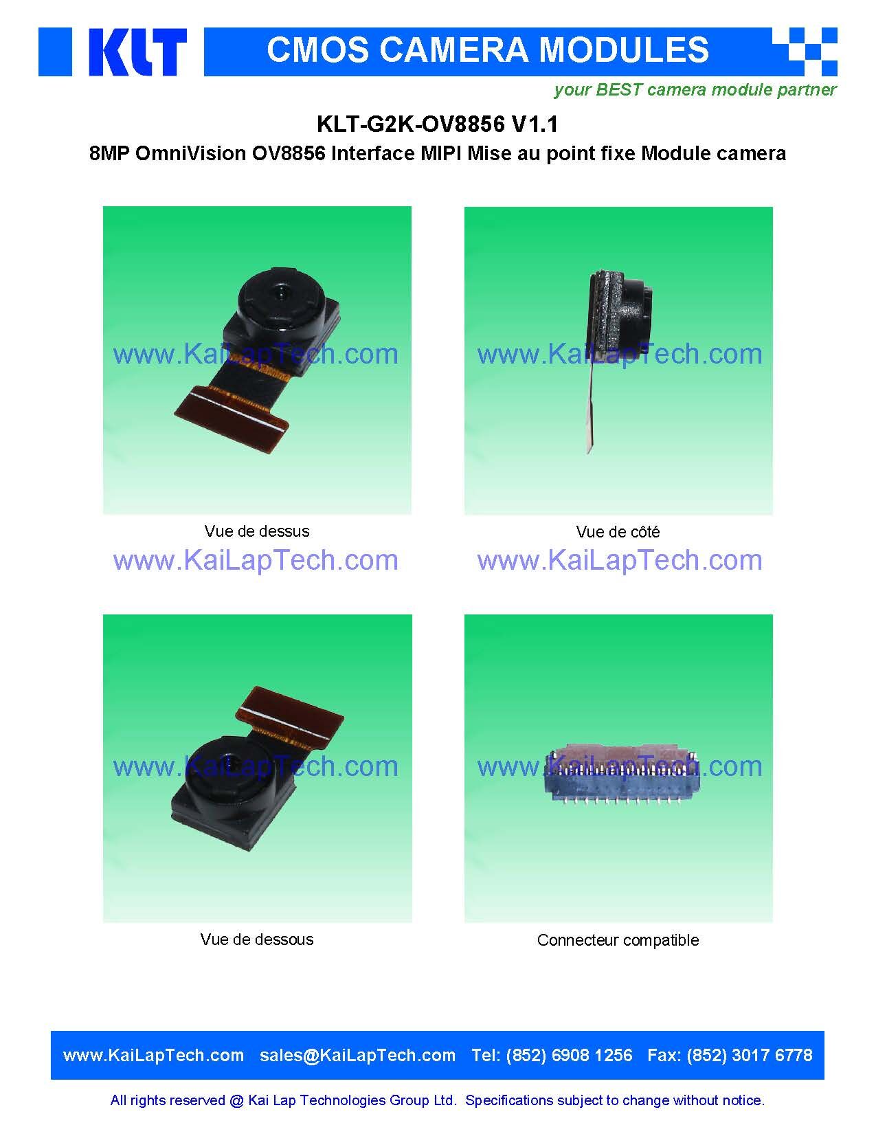 Bulk Buy Hong Kong SAR Wholesale Klt-g2k-ov8856 V1.1 8mp Ov8856 ...