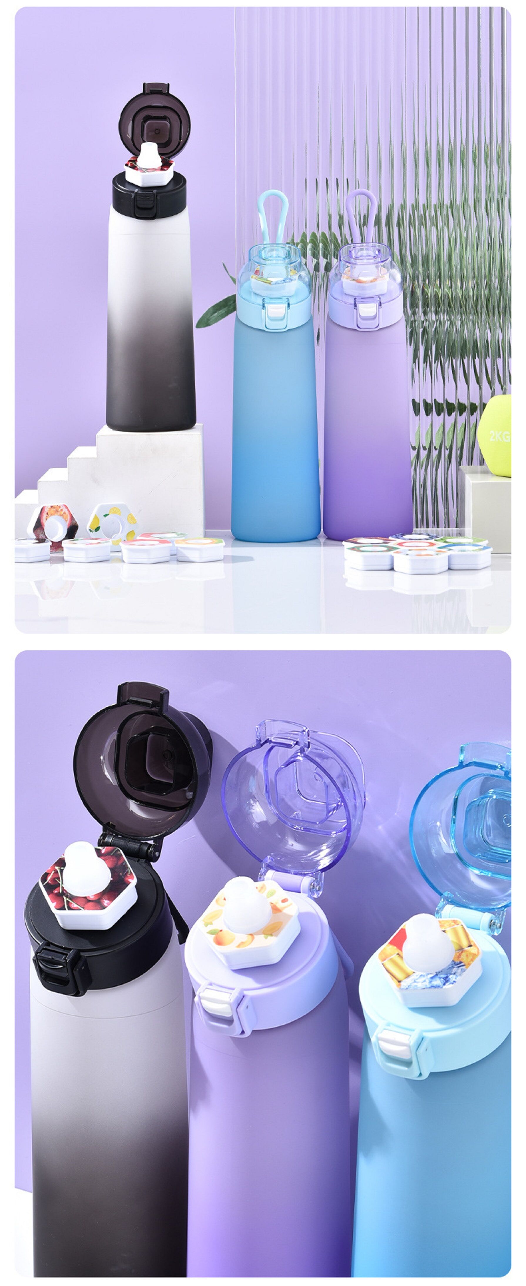 Air Water Bottle 750ml Scent Water Bottle With Air Water Flavour Pod ...