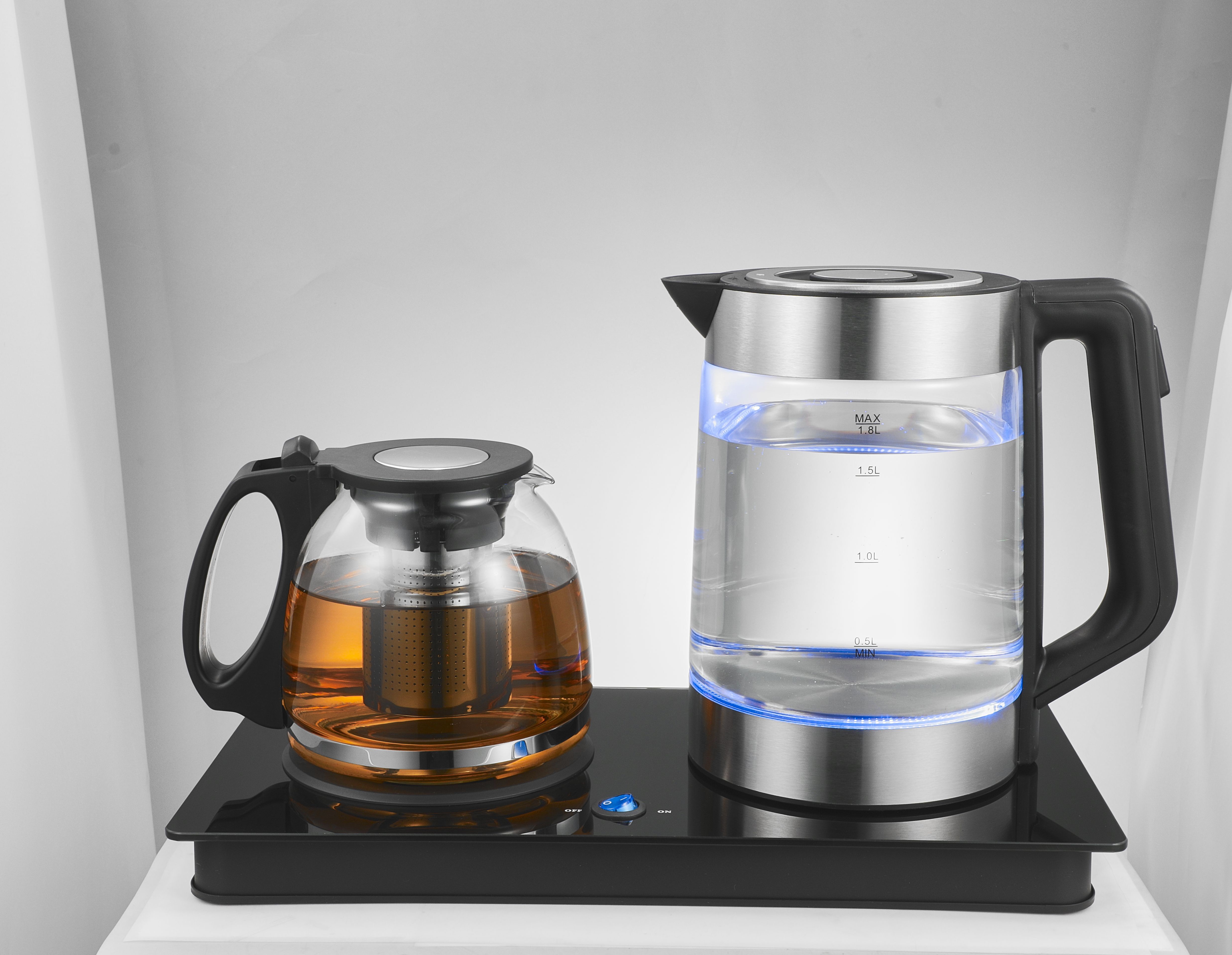 Pyrex Glass Kettle 1.8l Tea Coffee Maker Electric Kettle Glass Teapot ...