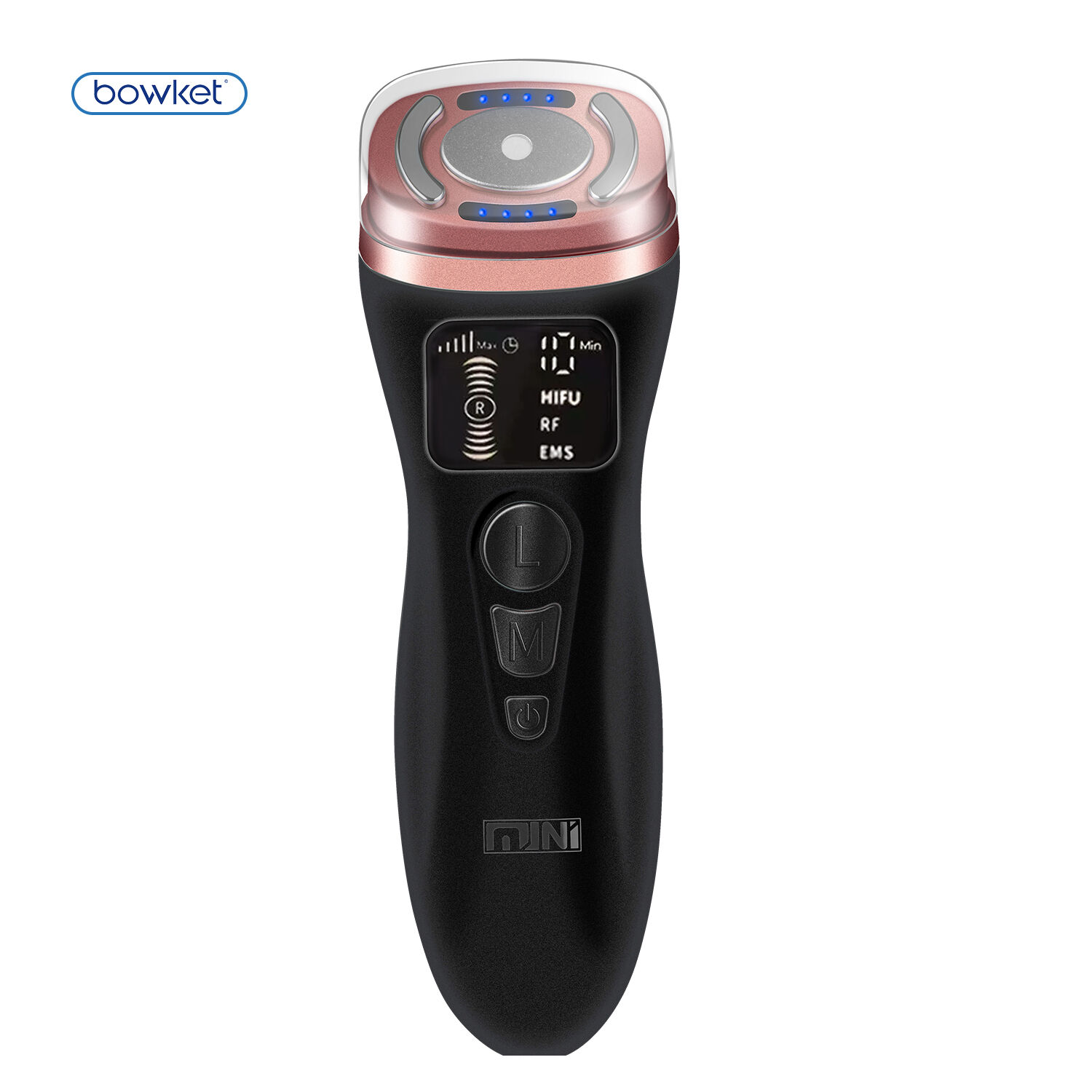 Bowket 3 In 1 Portable Mini Hifu At Home Rf Ems Anti-wrinkle Beauty ...