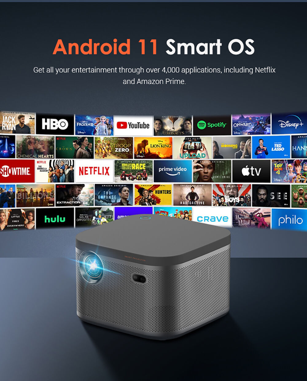 3d Dlp Smart Projector Home Theater,700 Ansi High Brightness ...