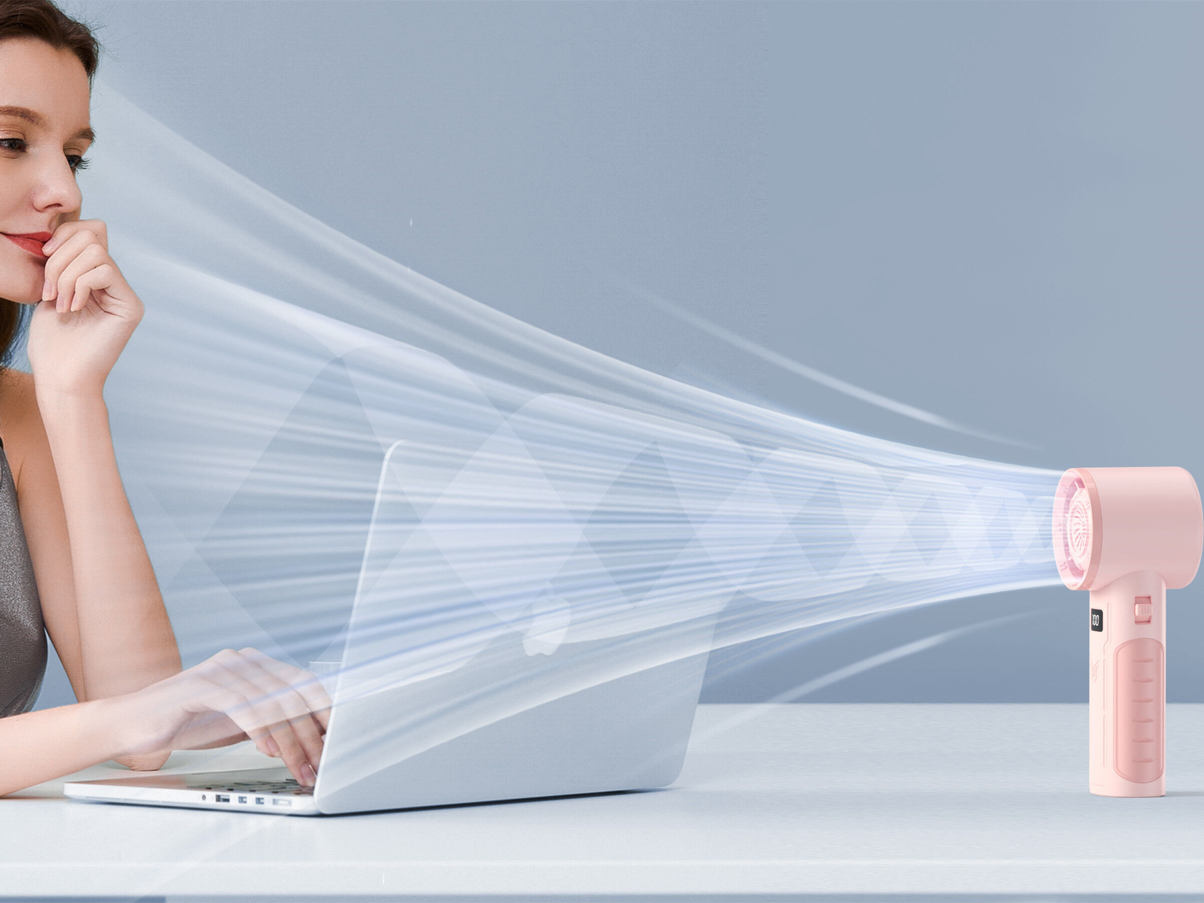 Bulk Buy China Wholesale Pink Portable Fan Turbo Fan Mini Handheld Fan ...