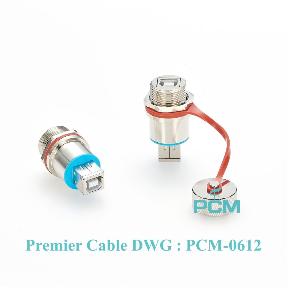 Ruggedized Ip67 Waterproof Usb 2.0 B Female To B Female Panel Mounting ...