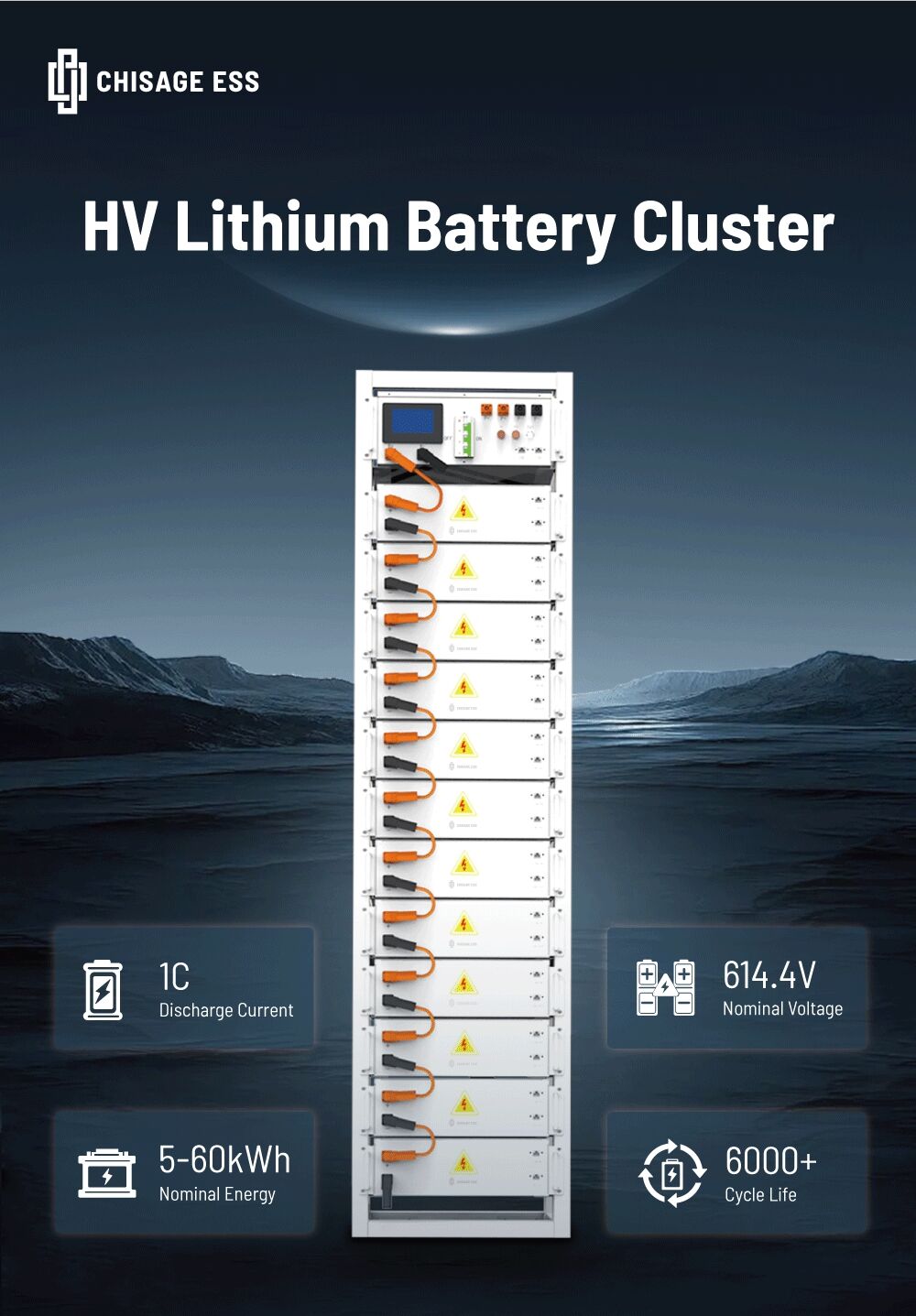 600v High Voltage Lithium Ion Battery 40kwh 60kwh Lifepo4 Energy ...