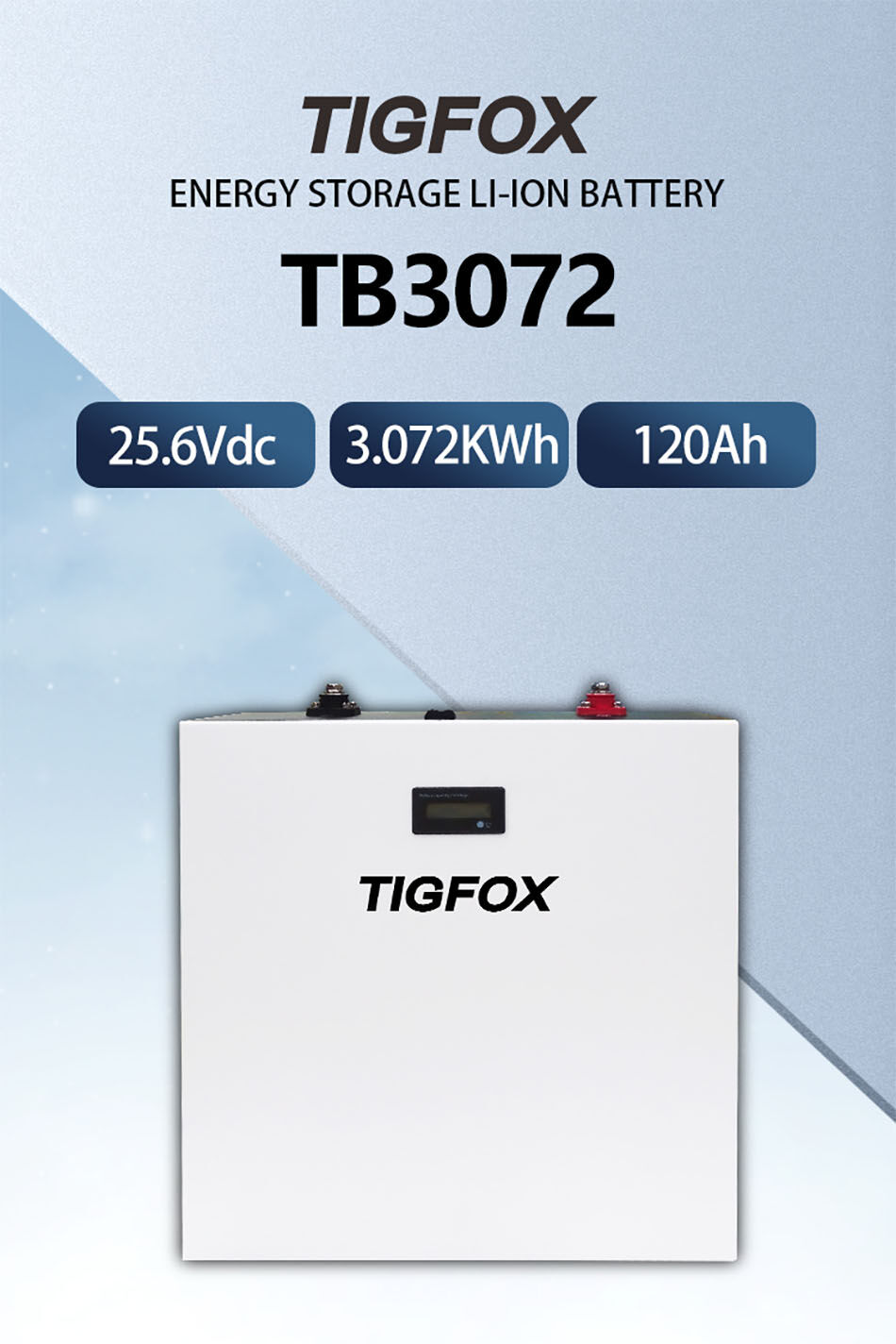 Tigfox 3072wh 24v 120ah Lifepo4 Wall-mounted Battery Pack, 3kwh Battery ...