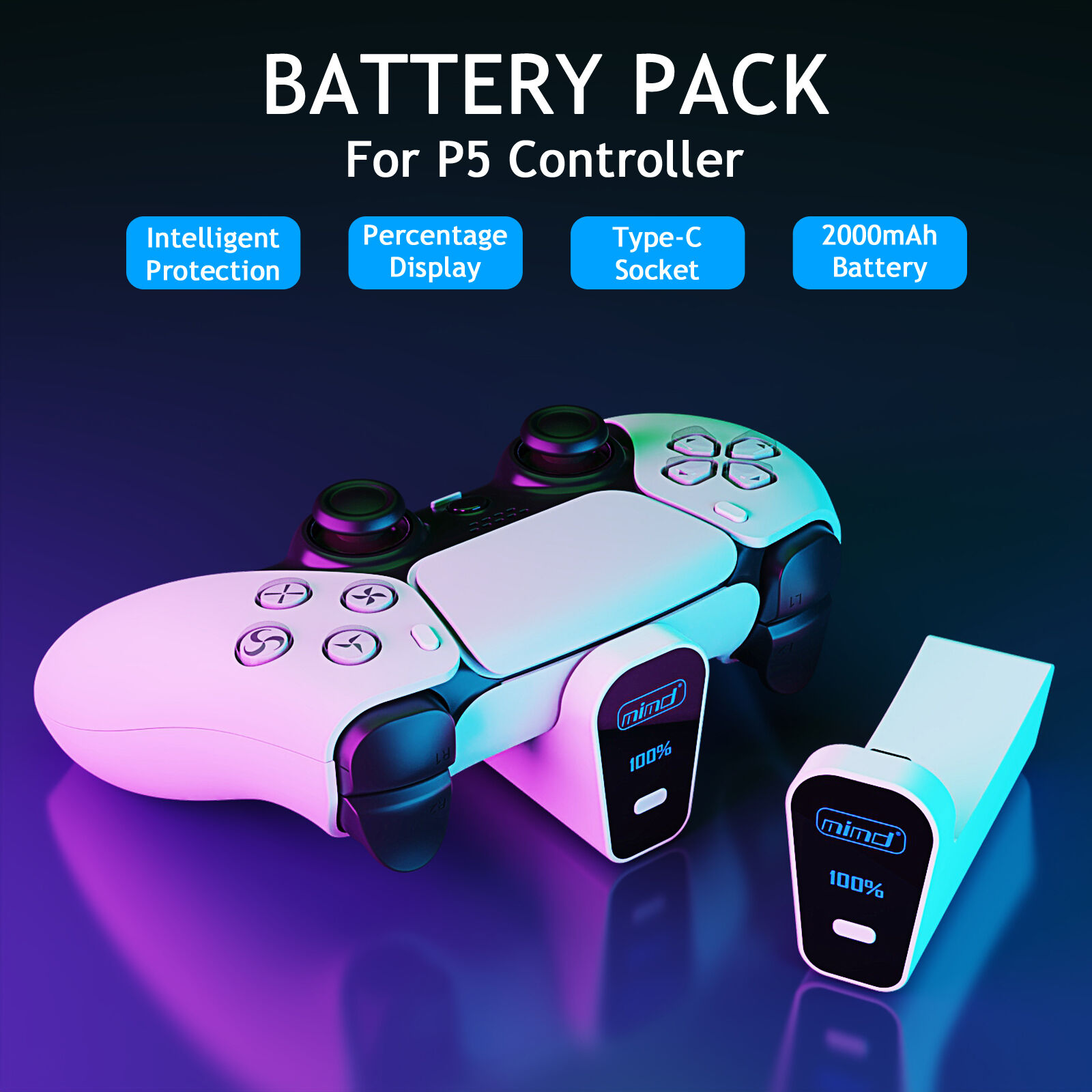 Factory Price Edge Controller Battery Pack 2000mah Fast Charging ...