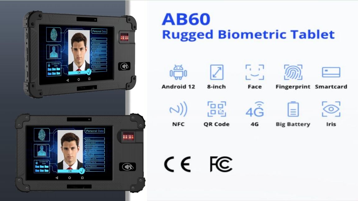 Wholesale Android 12 8'' Touch Screen Biometric Device Tablet Portable ...