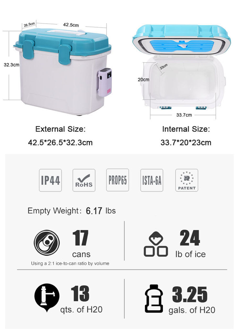 13qt Custom High Quality Small Fishing Live Bait Cooler Box Fishing ...