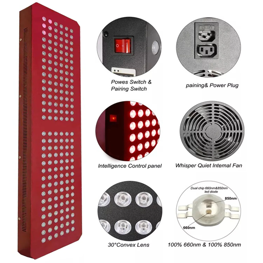 Near Infrared 600w 200pcs Led Infrared Red Light Therapy Beauty ...