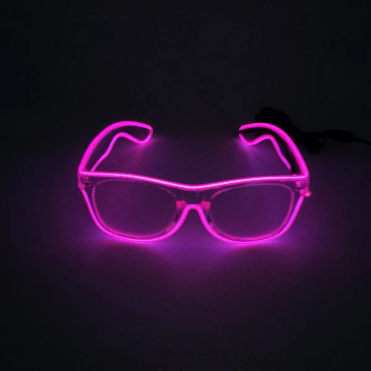 Light Up Transparent Accessory Glowing Rave Party Eyeglasses Creative ...