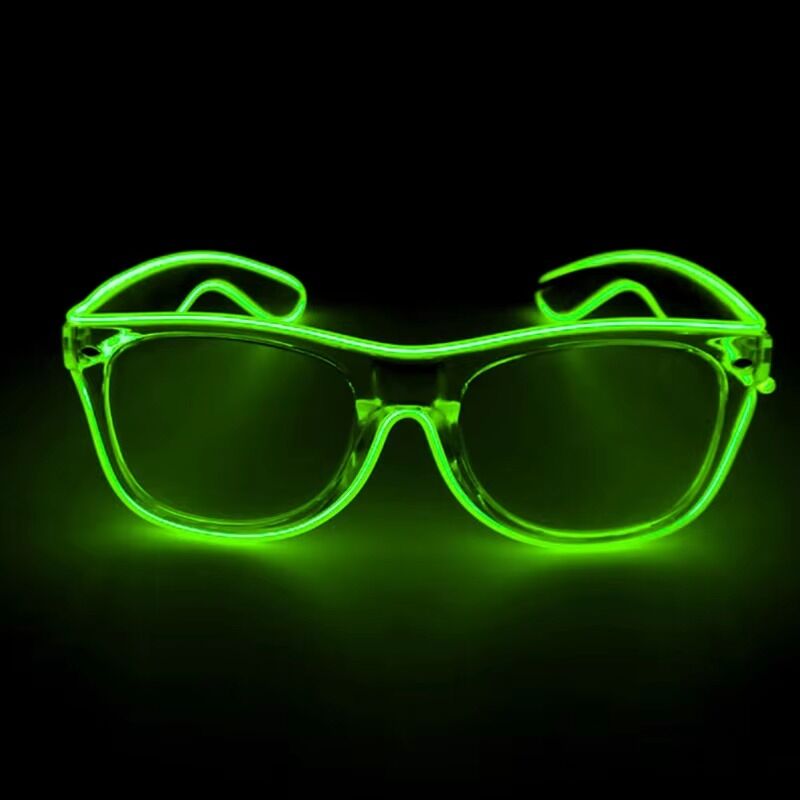 Light Up Transparent Accessory Glowing Rave Party Eyeglasses Creative ...