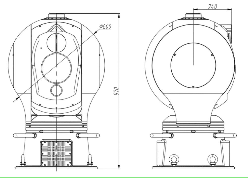 10km Long Range Electro-optical Hd Cctv Thermal Imaging Ptz Camera For Boat - Buy China ...