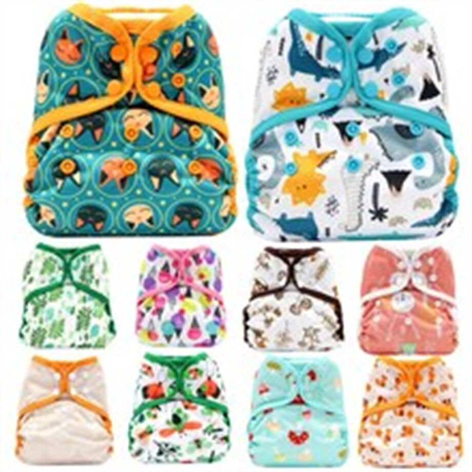 Double Pocket Dry Breathable Fleece Washable Cloth Diapers Waterproof ...