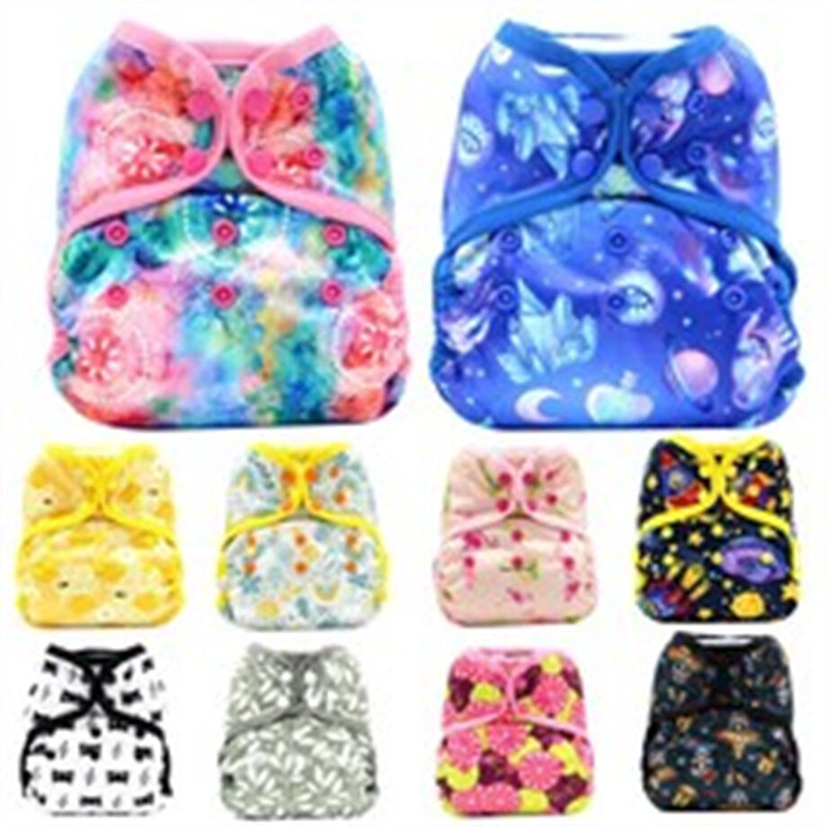 Double Pocket Dry Breathable Fleece Washable Cloth Diapers Waterproof ...