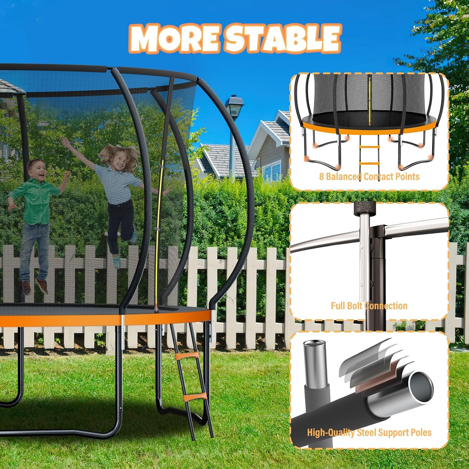 2024 Luxrious Trampoline, Outdoor Trampolines For Kids And Adults ...