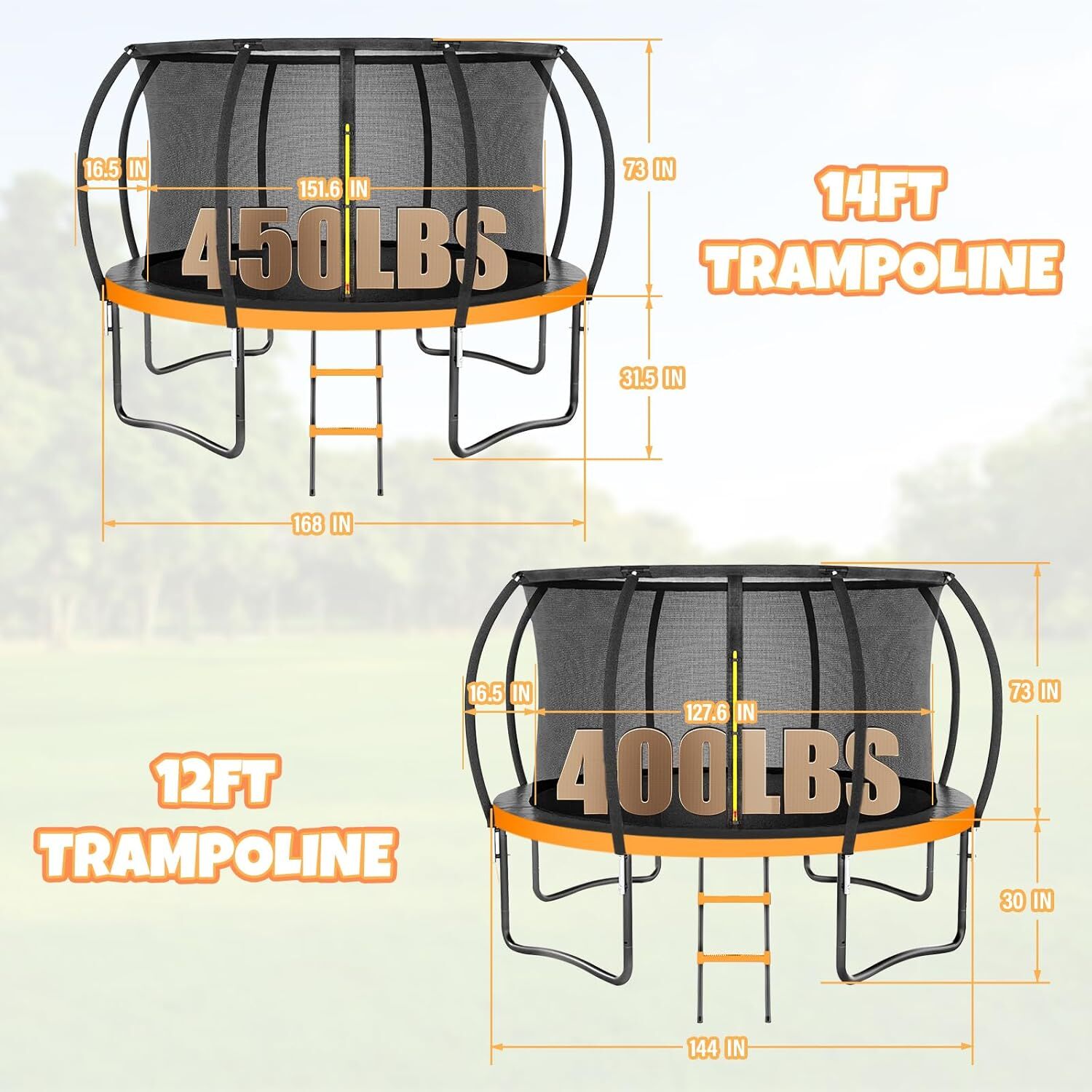 2024 Luxrious Trampoline, Outdoor Trampolines For Kids And Adults ...