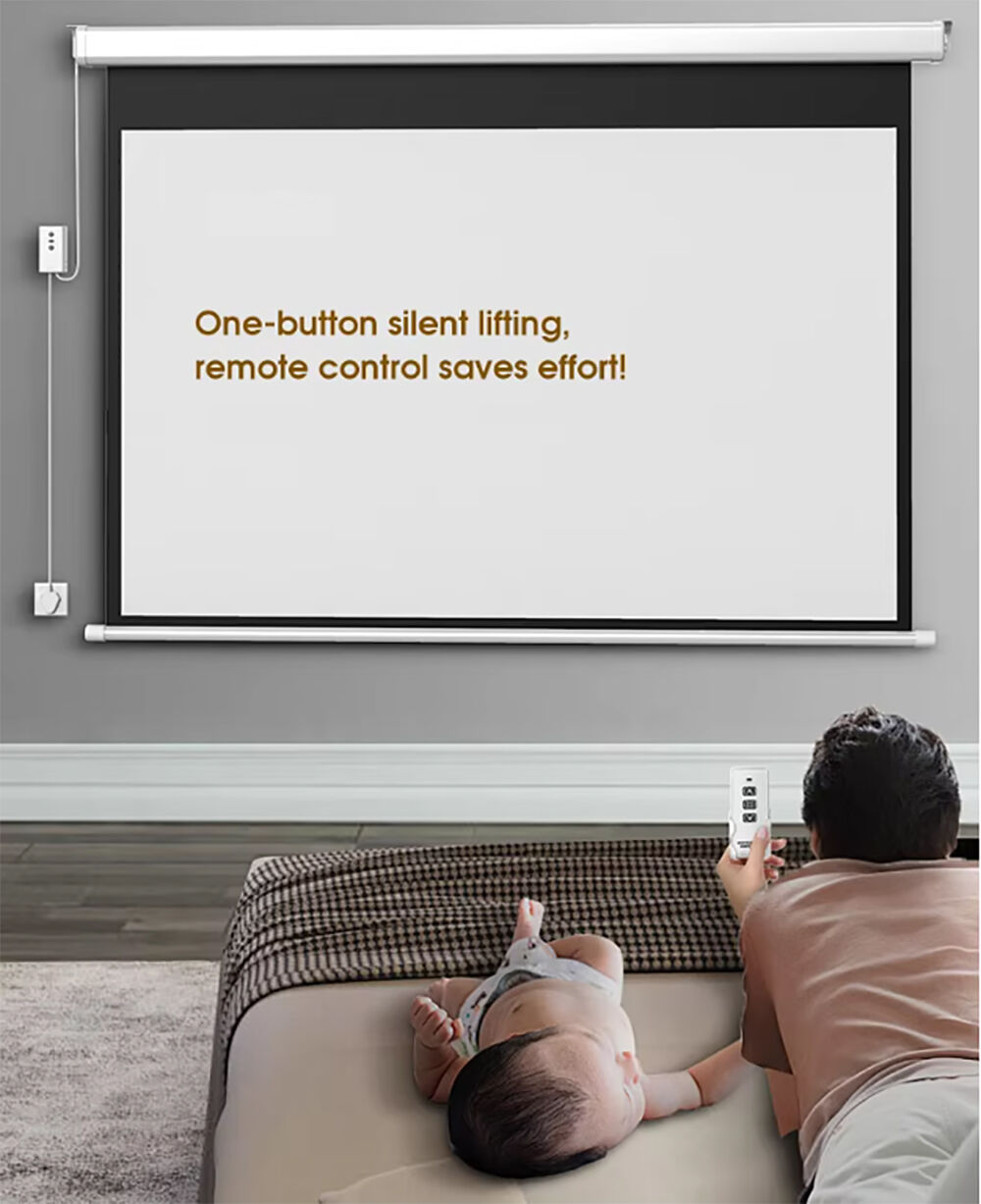 Buy China Wholesale Oem Motorized Projection Screen With Remote Control ...