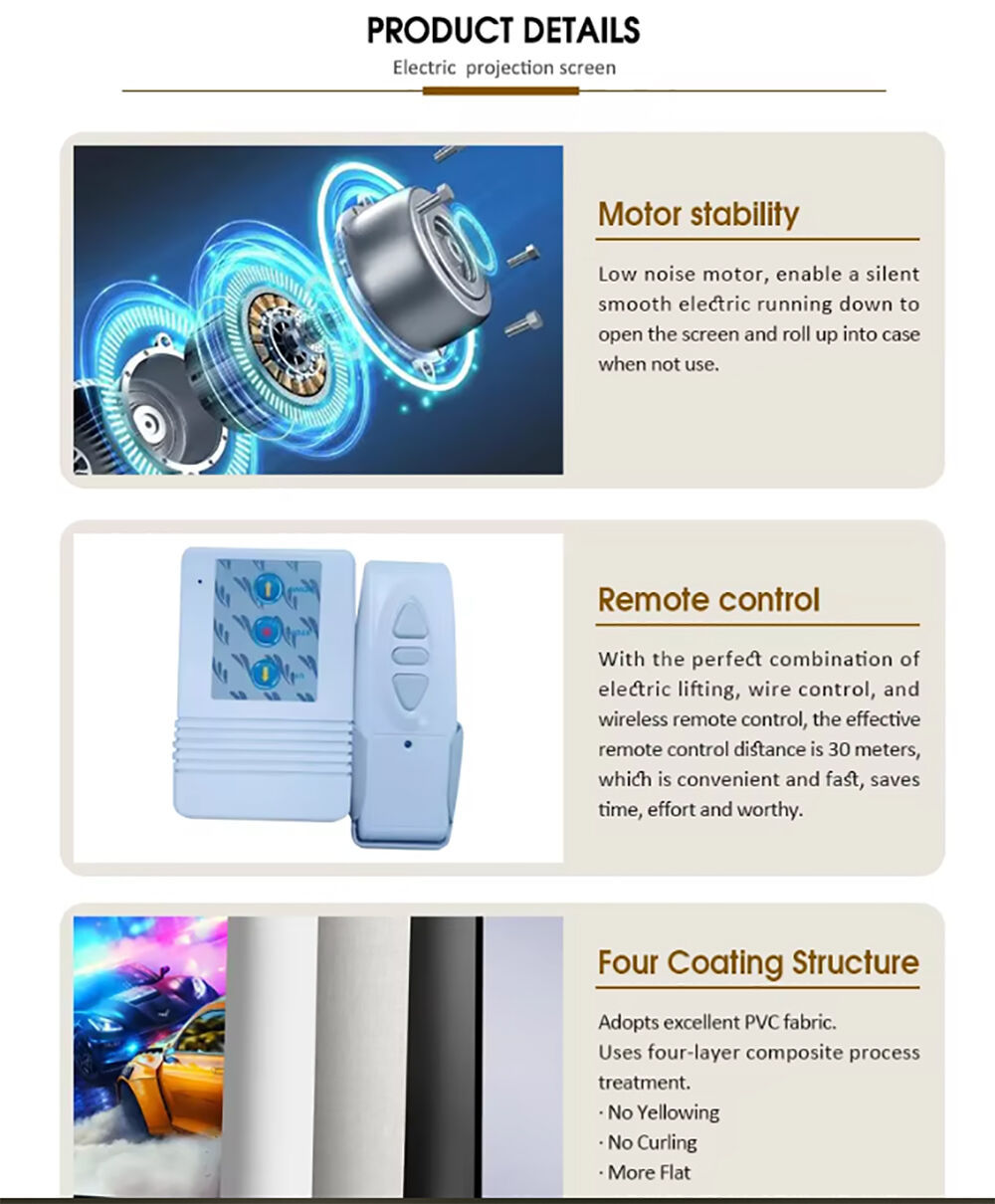 Buy China Wholesale Oem Motorized Projection Screen With Remote Control ...