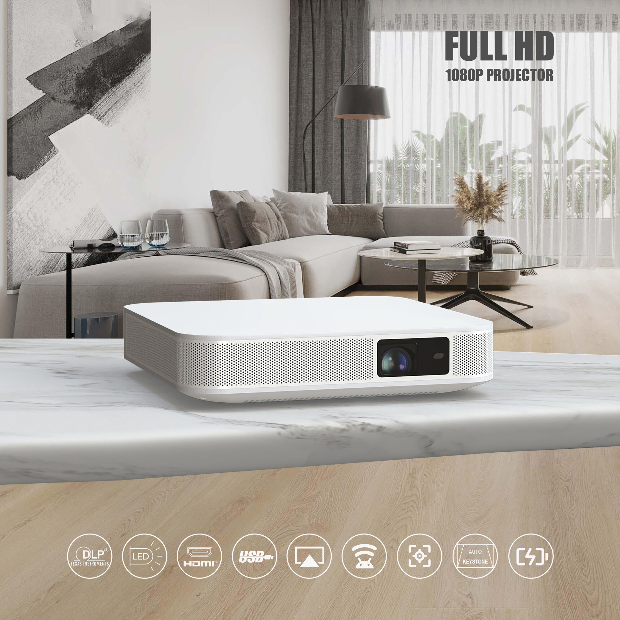 Aome Factory S500 New Led 4k Wireless Wi-fi Dlp Projector 4k Android ...