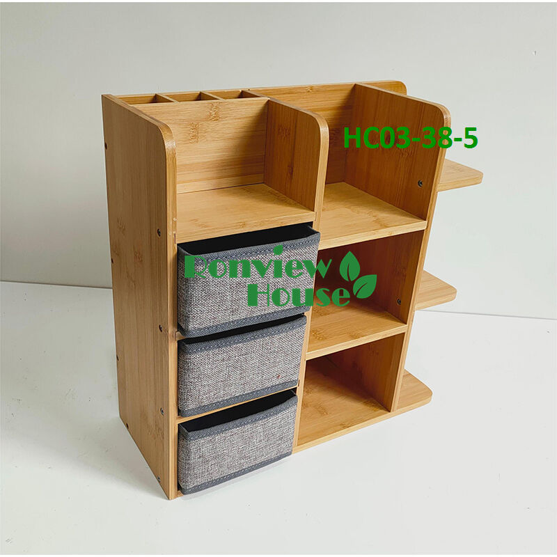 Desktop Organizers 3-layer 7 Independent Spaces And 3 Drawers For ...