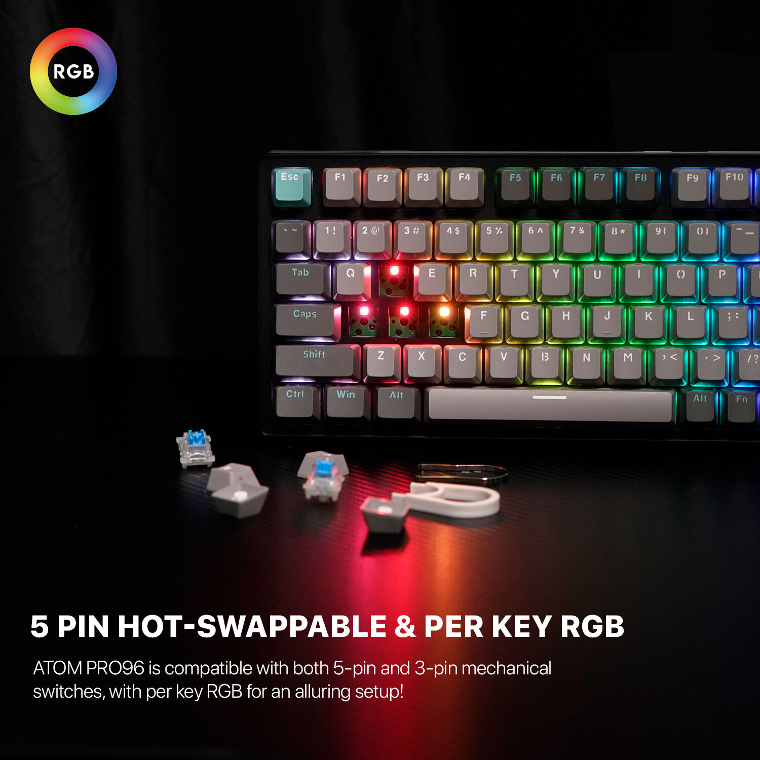 Fantech Mk914 Split Keyboard Logitech Keyboard Mechanical Keyboard ...