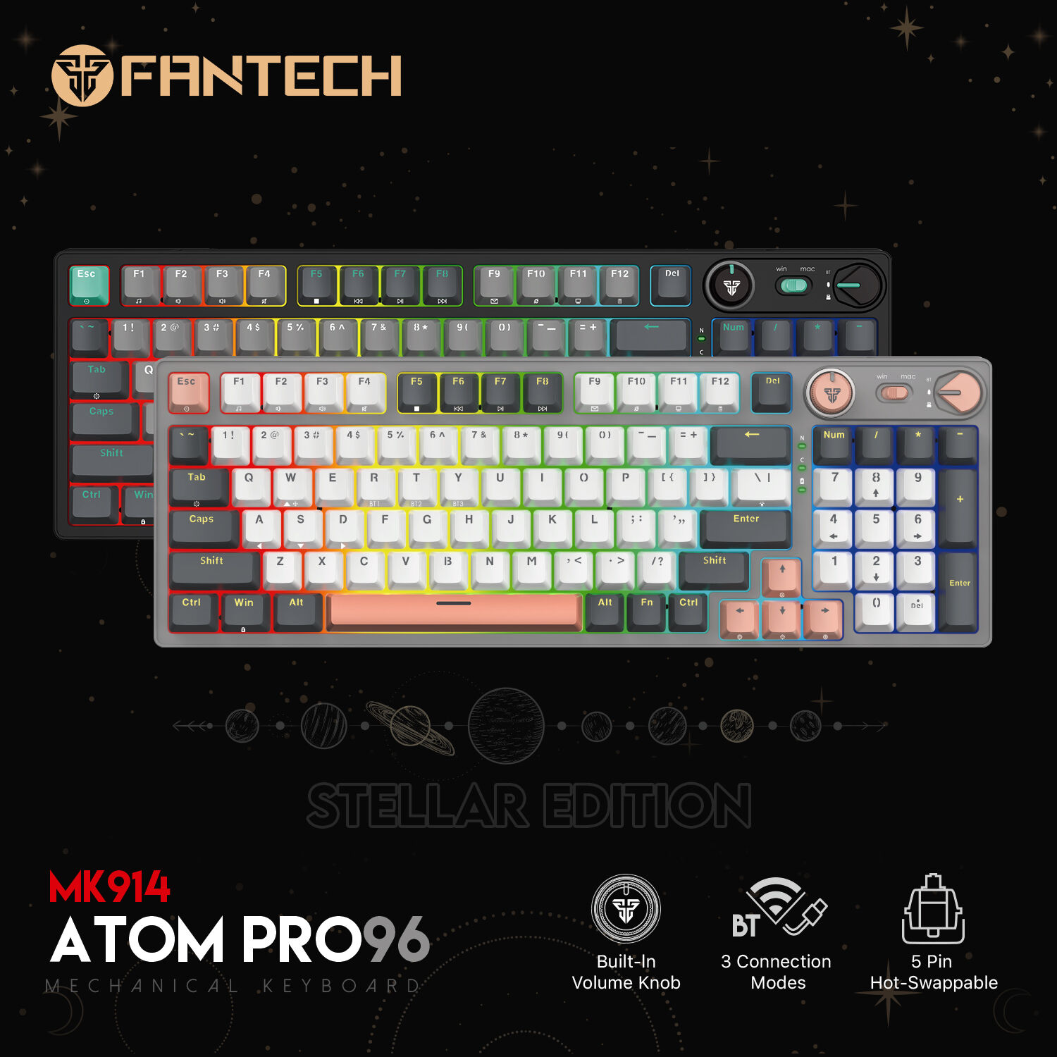Fantech Mk914 Split Keyboard Logitech Keyboard Mechanical Keyboard ...