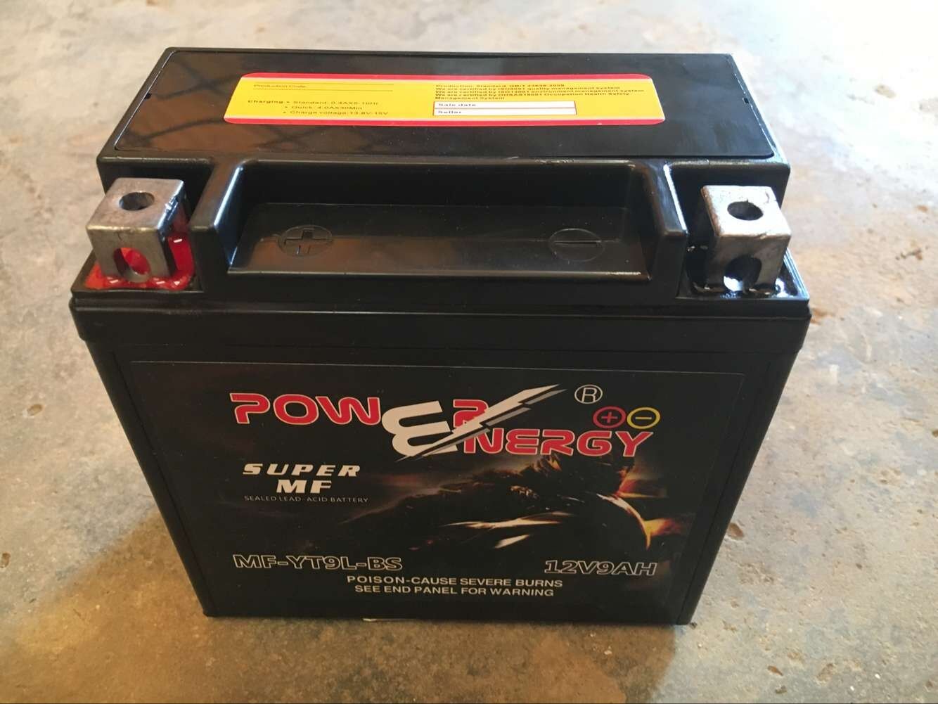 Yt9l-bs 12v9ah Maintenance-free Lead-acid Battery Storage Battery ...