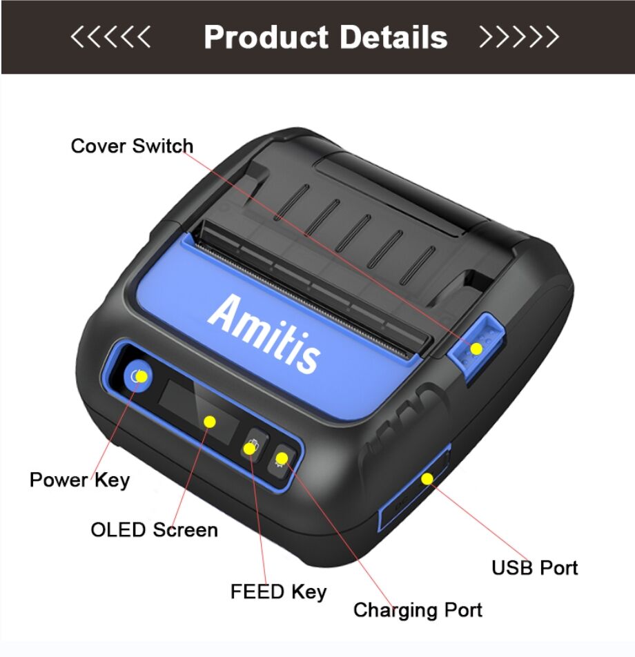 Wholesale Portable Thermal Printer Fast-speed 72/80mm Label Printer ...