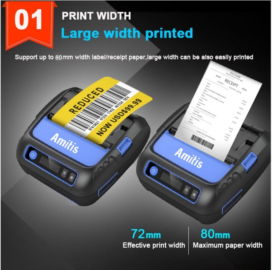 Wholesale Portable Thermal Printer Fast-speed 72/80mm Label Printer ...
