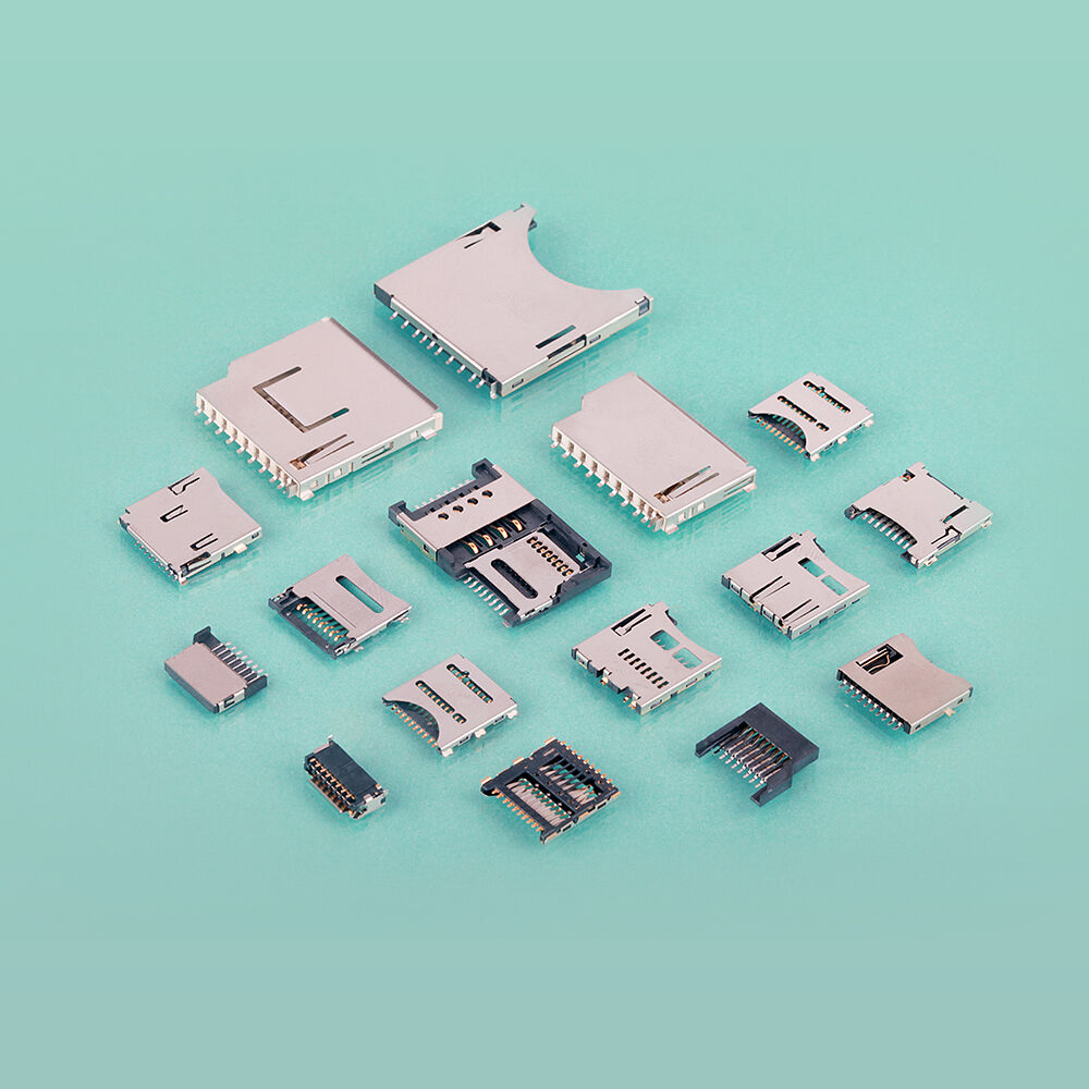 6pin+switch Smt Type Push Pull Connectors Simcard Reader Connector Push ...