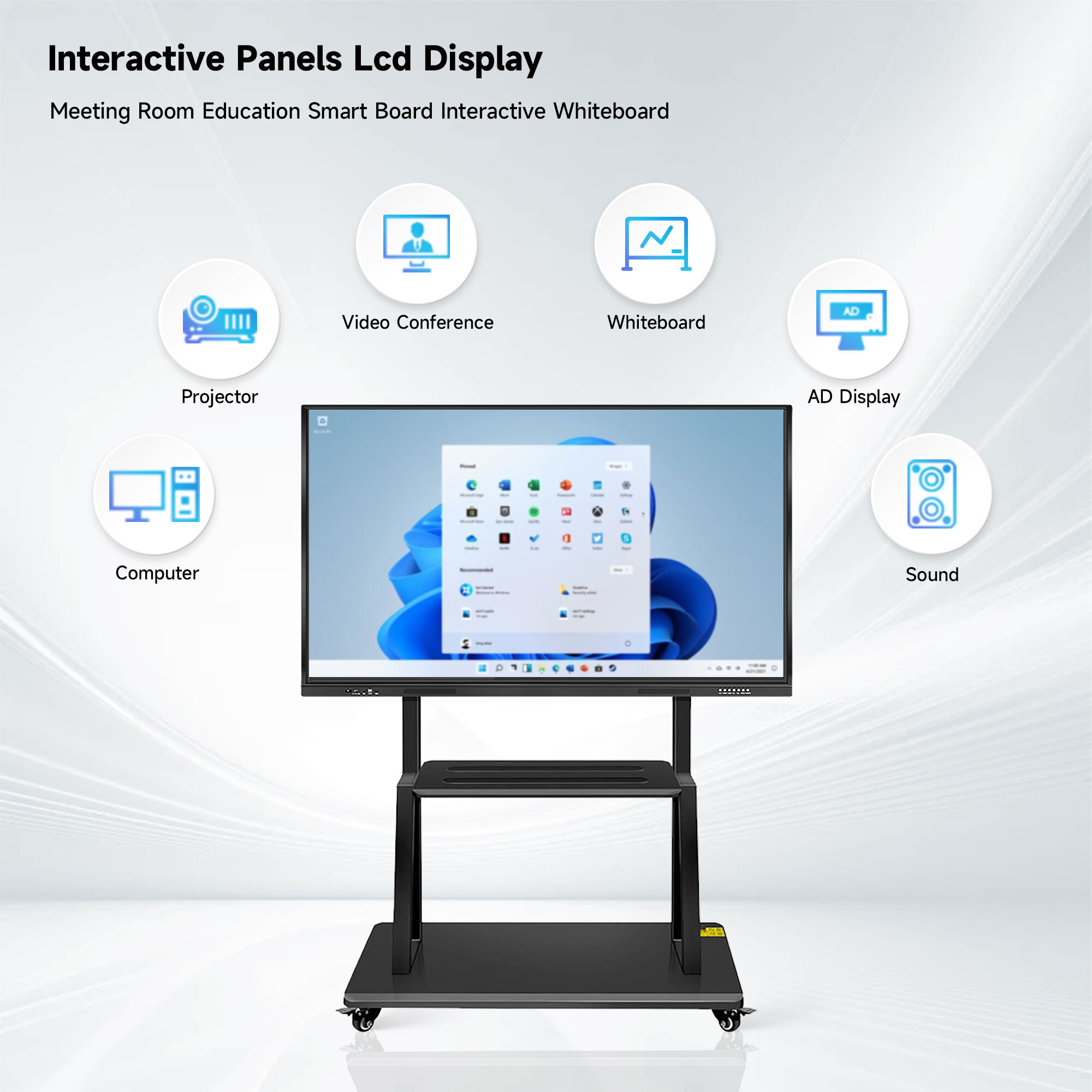 85 Inch Interactive Board For Education Teaching Lcd Panels Interactive ...