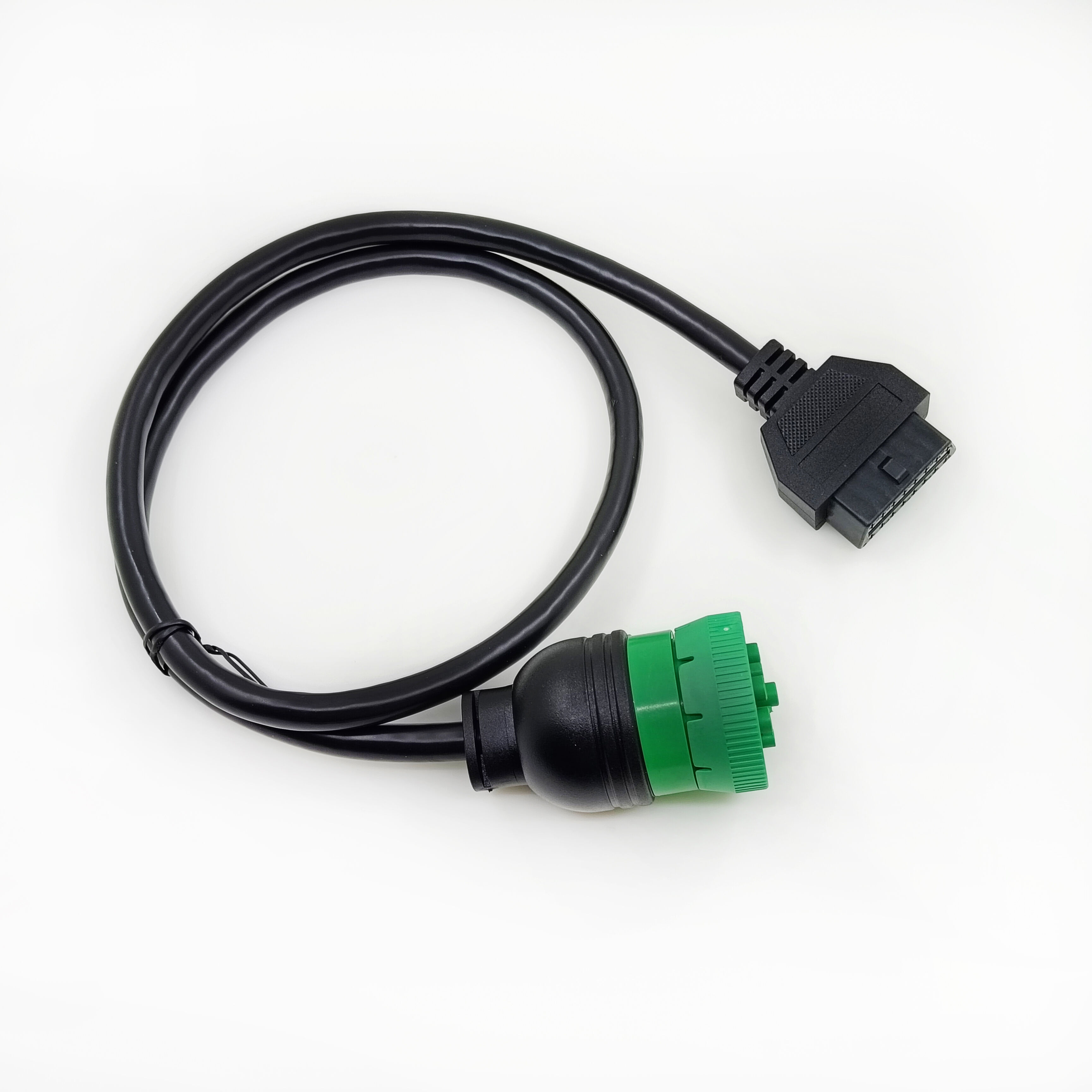 J1939 9 Pin Male Connector To 16 Pin Obd2 Adapter Truck Cable Obd Obdii ...