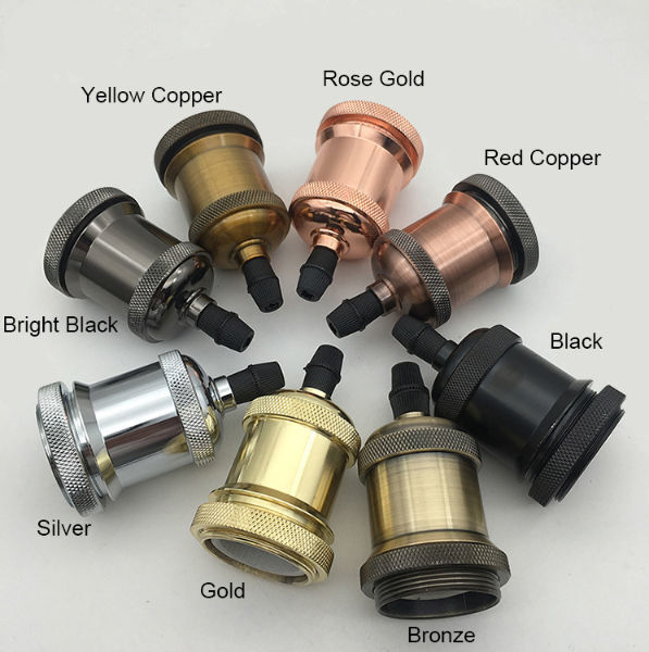 E26 To E26 Vintage Pendant Screw Lamp Holder With Fabric Cable - Expore ...