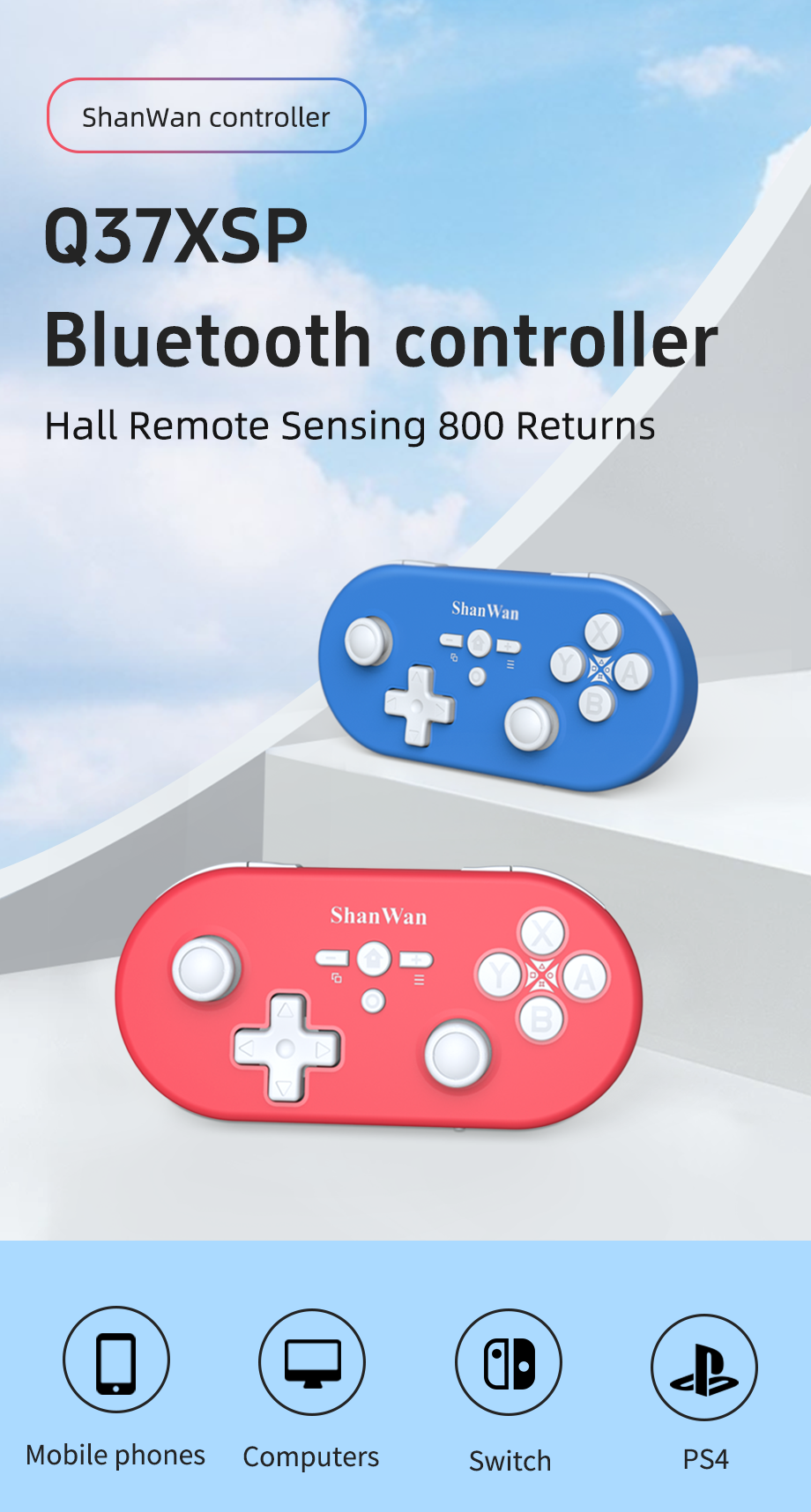 Wireless Pc Game Controllers Wireless Game Controller Bluetooth Video ...