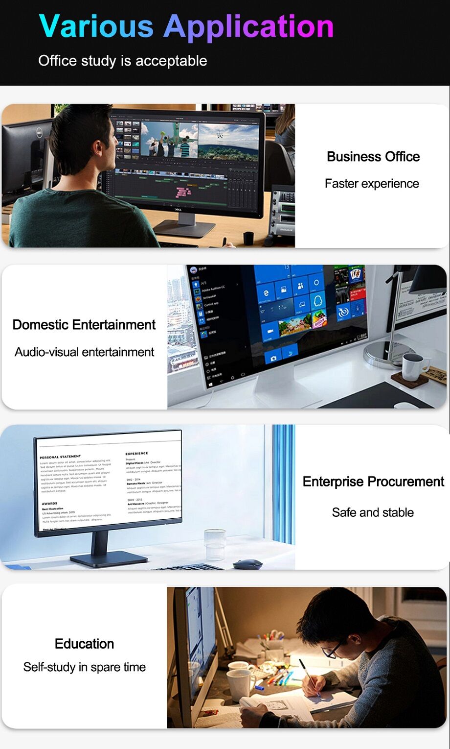 Factory Direct Best-selling Cheap Small Desktop Computer Dual Core Win7 ...