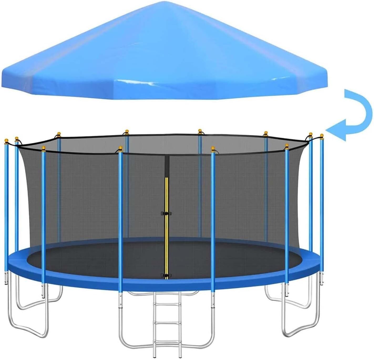 Trampoline Canopy Tent, Trampoline Shade Cover With Frame For 6ft, 8ft ...