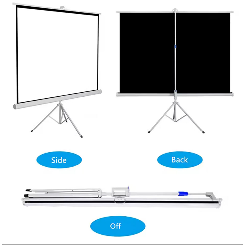 Factory Portable Tripod Projector Screen 84 Inch 4:3 Tripod Stand ...