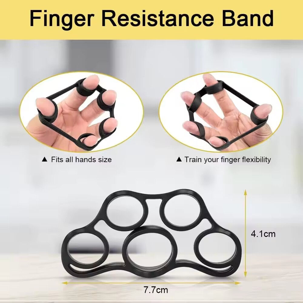 Adjustable Counting Grip 5-piece Finger Strength Grip Circle Grip Ball ...