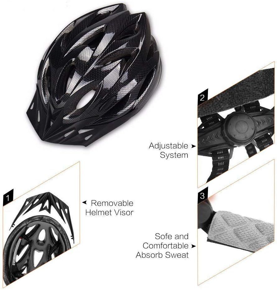 Adult Cycling Bike Helmet, Lightweight Unisex Bike Helmet, Premium ...