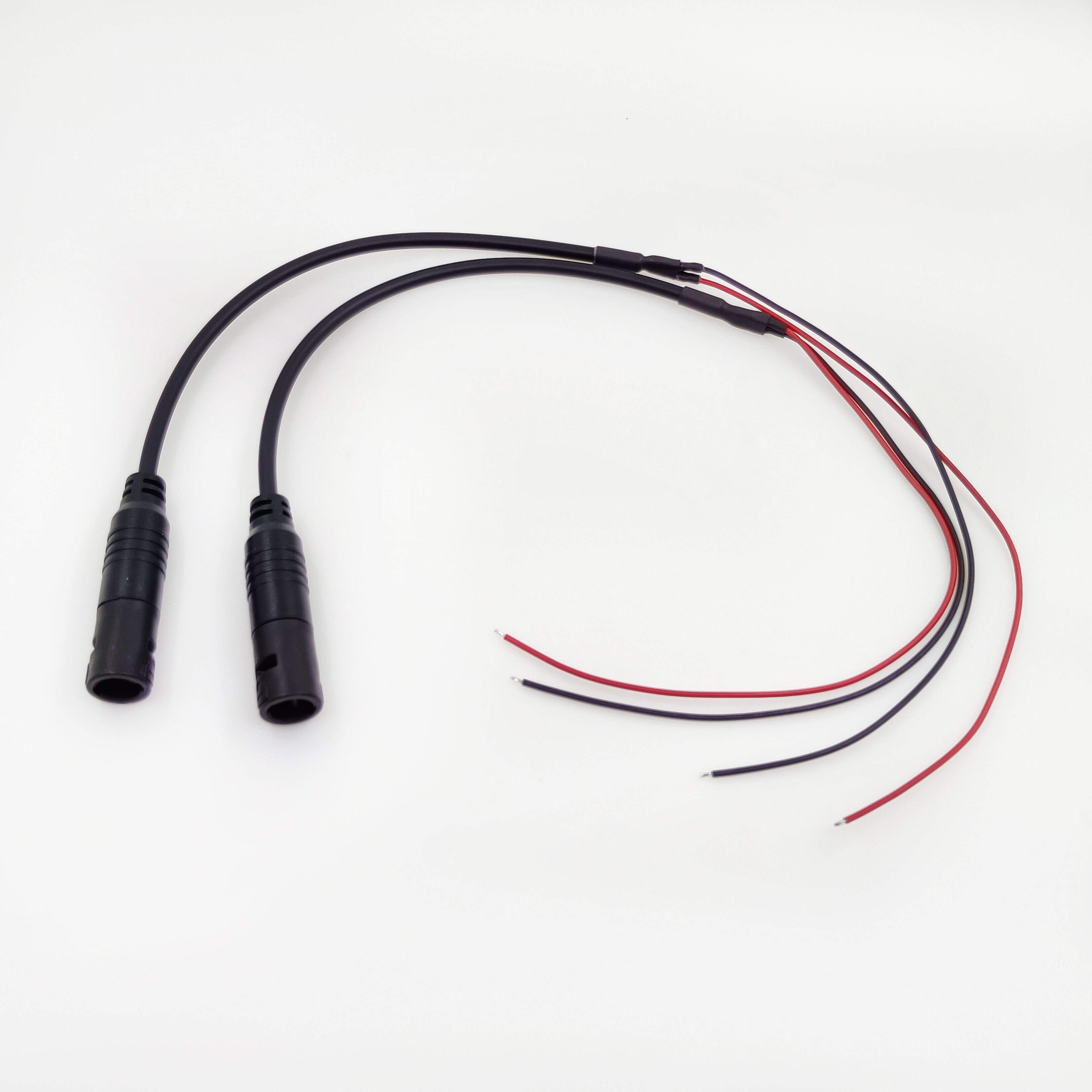 Red And Black Dc Female Connector Security Power Cord Waterproof Lock ...