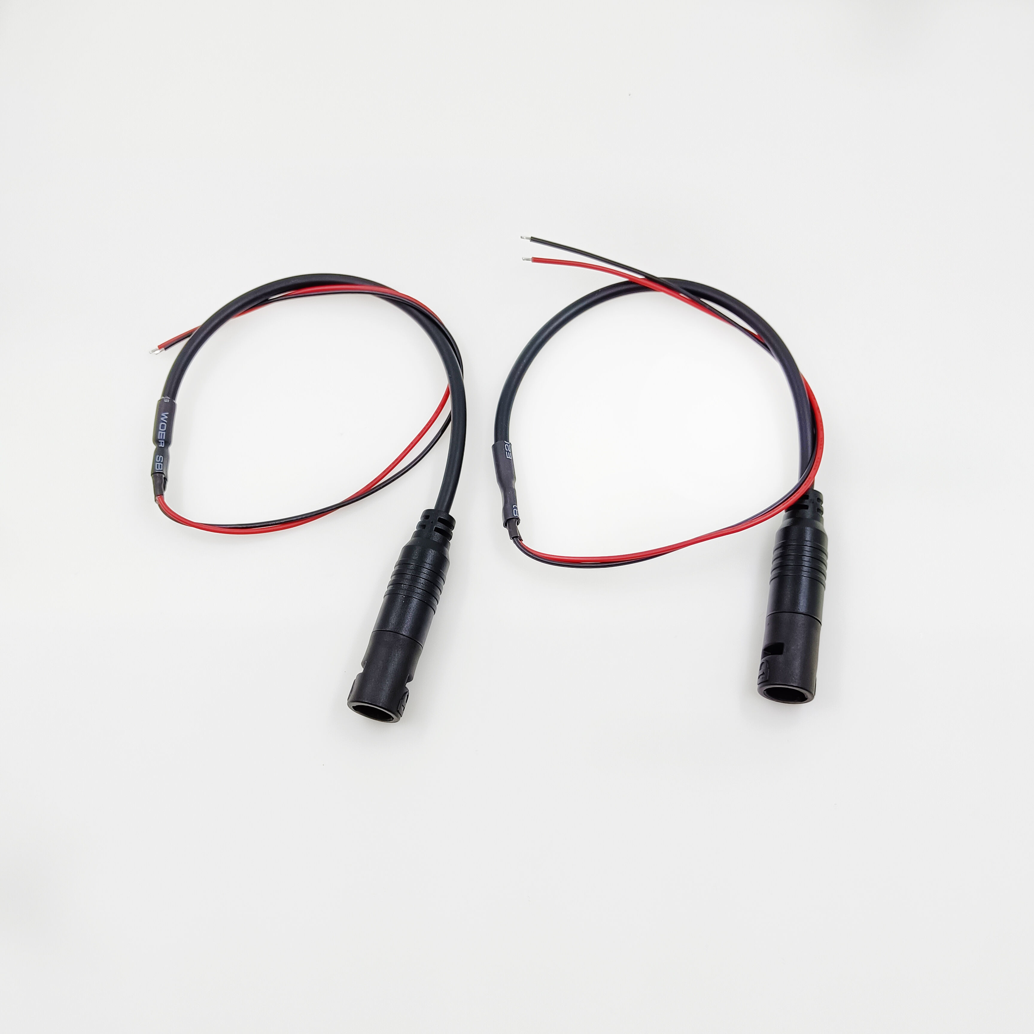 Red And Black Dc Female Connector Security Power Cord Waterproof Lock ...