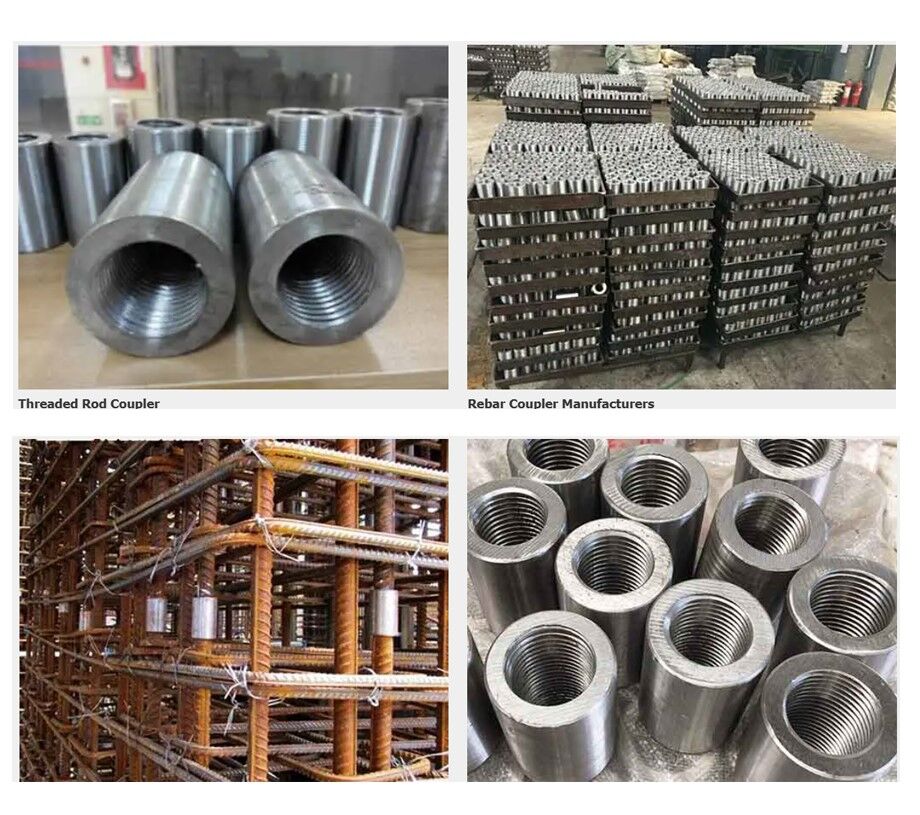 Customized Rolling Threaded Rebar Splicing Coupler Stainless Steel ...