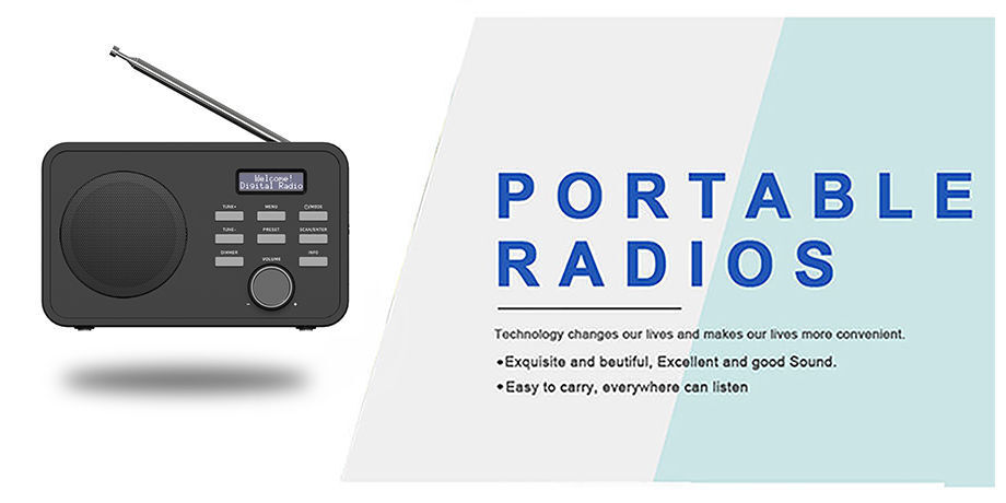 Portable Dab+/fm Radio With Bluetooth 5.0 Lcd Displayer Headphone Jack ...