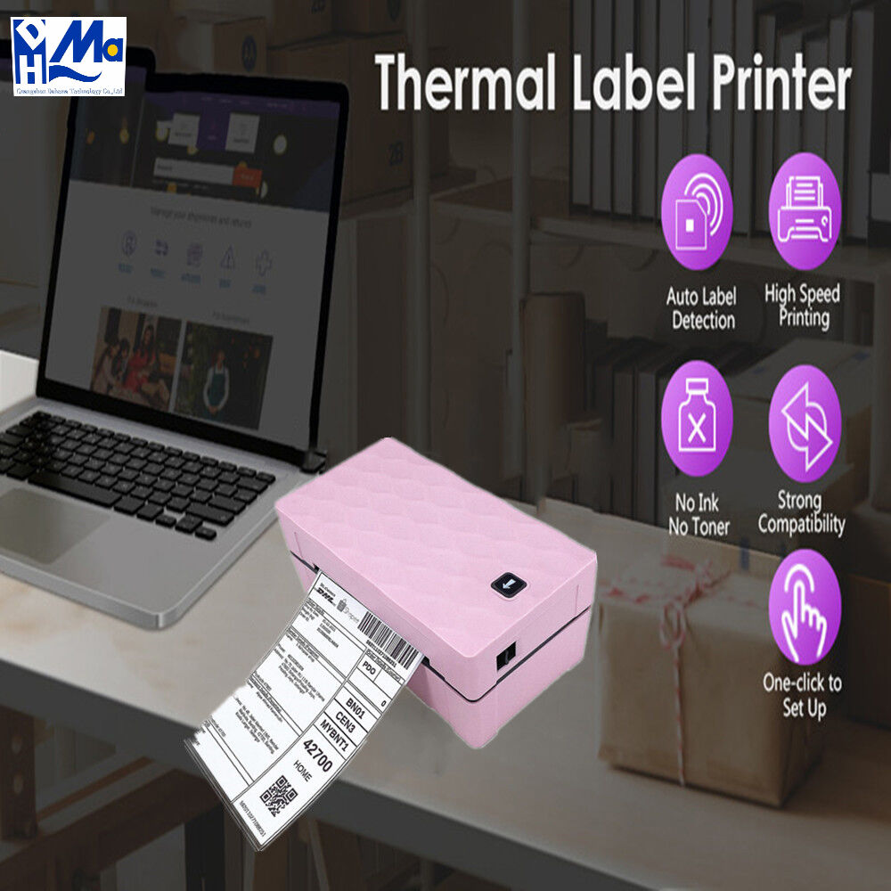 Bluetooth Thermal Shipping Label Printer, Wireless 4x6 Shipping Label ...