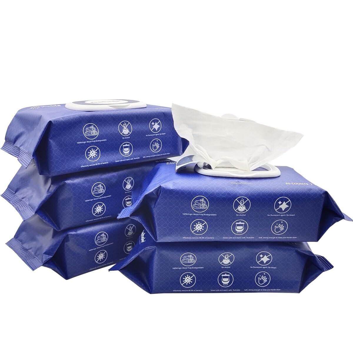 Custom Hygiene Care Toilet Wipe Alcohol Free Flushable Wet Wipes For ...