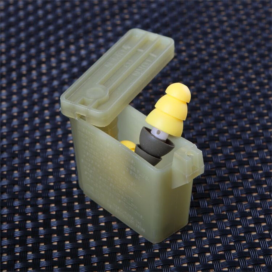 Two Tips Military Earplugs, Ears Protection Good Sound Insulation Soft ...